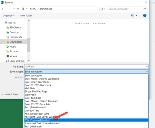 CSV editing with Excel