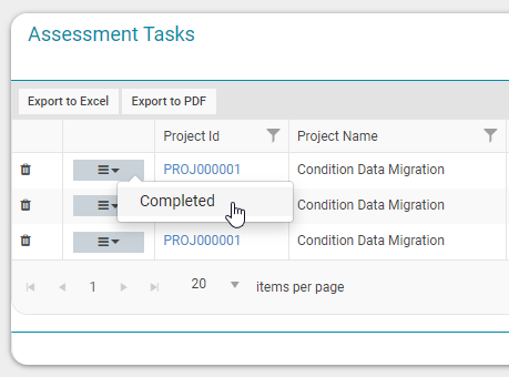 Manage Assessment Tasks and Projects