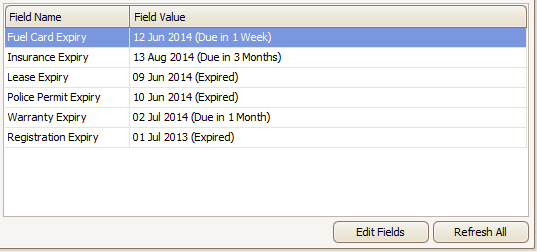 Summary Field Control Configuration