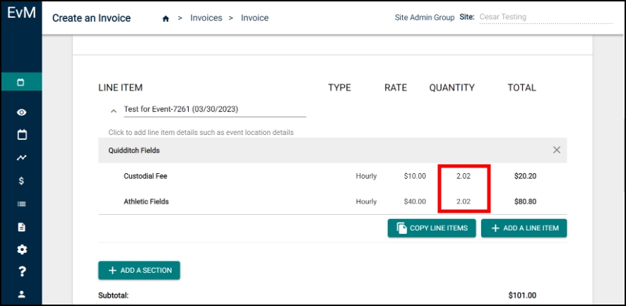 Other invoice settings